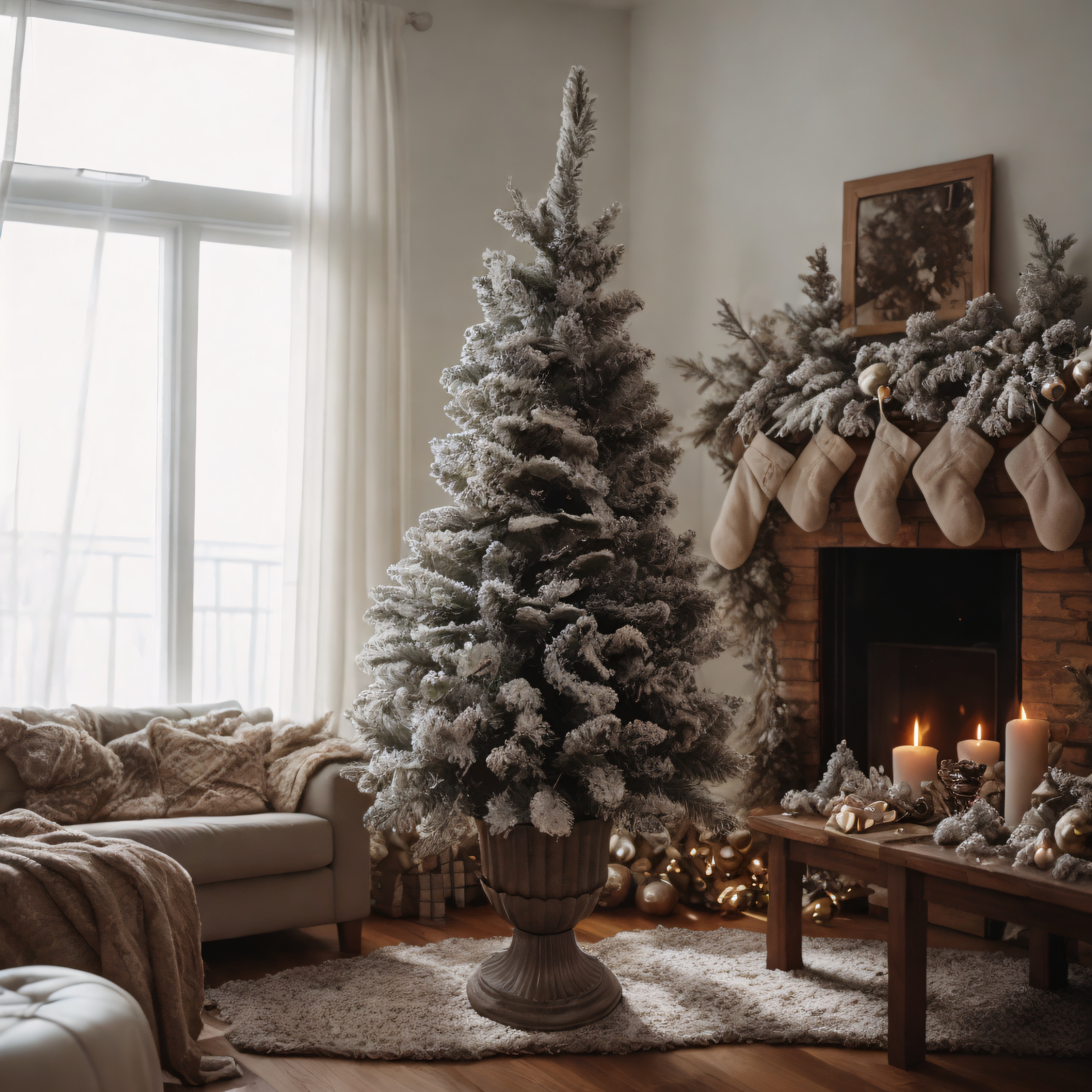 Windermere Snowy Spruce Christmas Tree 5ft